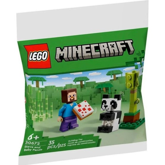 LEGO Minecraft 30672 Steve s mládětem pandy